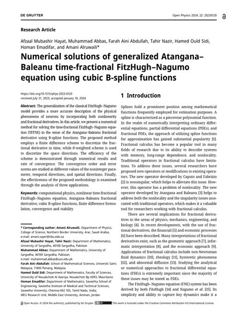Pdf Numerical Solutions Of Generalized Atanganabaleanu Time