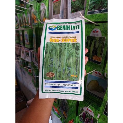 Jual Benih Kacang Panjang Gen Super Benih Inti Isi 500 Gram Shopee