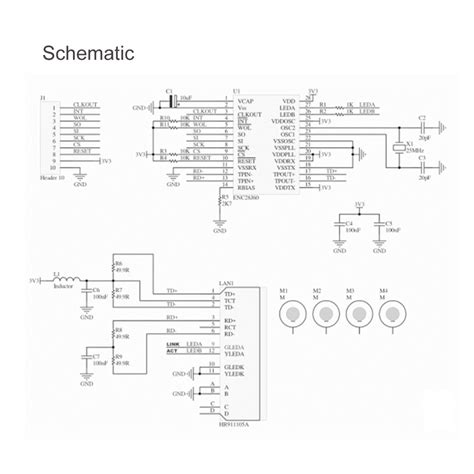 Enc28j60 Network Module Ethernet Controller Spi Interface