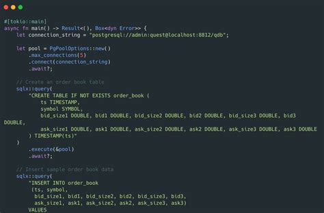 Nicolas Hourcard Cfa On Linkedin Questdb Rust Sqlx Opensource Marketdata Lowlatency