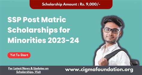 Ssp Post Matric Scholarship 2023 24 Cigma Foundation