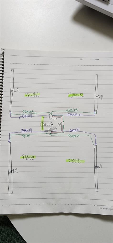 전기 배선 이거맞나요 스위치 이용한 레일등 설치 지식in