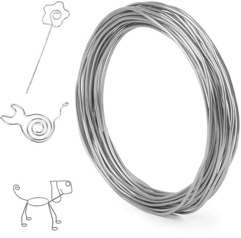 Inovra Plus 10 Meter Aluminiumdraad 3 Mm Voor Sieraden En Modelbouw
