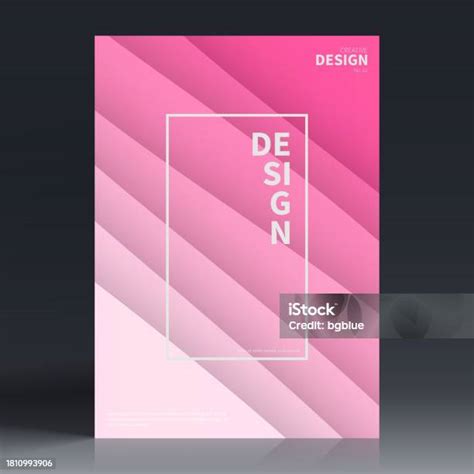 브로셔 템플릿 레이아웃 핑크 커버 디자인 비즈니스 연례 보고서 전단지 잡지 3차원 형태에 대한 스톡 벡터 아트 및 기타 이미지 3차원 형태 가리기 곡선 Istock