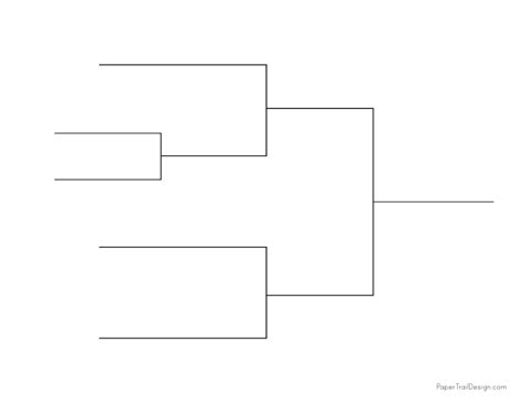 Tournament Bracket Templates Single Elimination Paper Trail Design