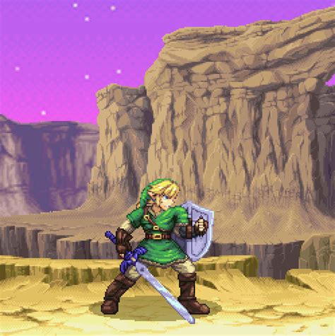 Artstation The Legend Of Zelda Link Pixel Art