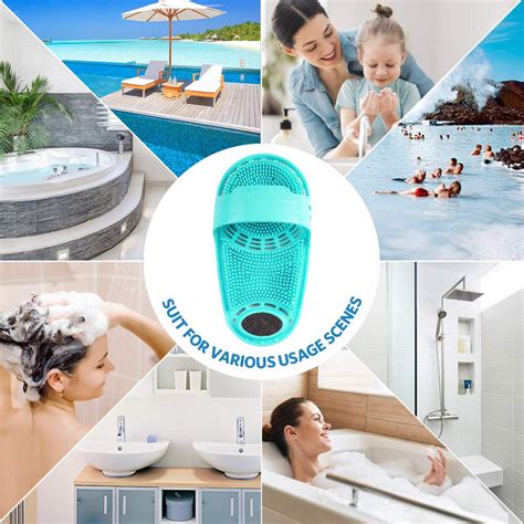 Четка за крака за баня Силиконови чисти масажни чехли за измиване на краката Ексфолиращи