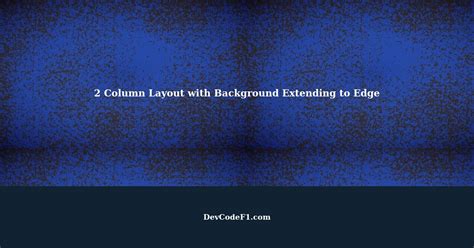 Column Layout Split Third Thirds With Contain Contained But Background Extending To
