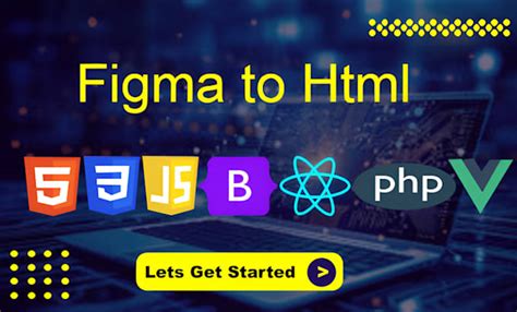 Convert The Figma Design To Html And React Or Vue Js With Css By