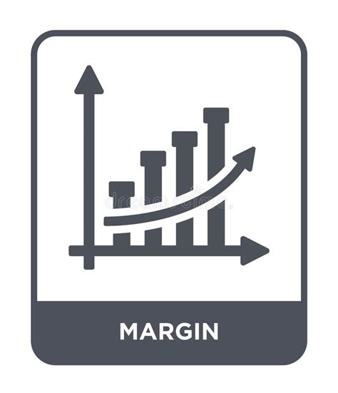 Margin Icon In Trendy Design Style Margin Icon Isolated On White