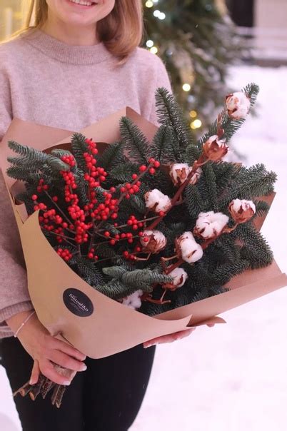 Зимние букеты朗 Они такие уютные и красивые Наши профессиональные флористы готовы воплотить ваши
