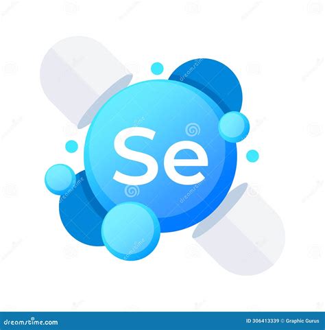 Minerals Selenium Se And Vitamin For Health Chemical Element Of Periodic Table Cartoon Vector Minerals Selenium Se And Vitamin For Health Chemical Element Of Periodic Table Cartoon Vector