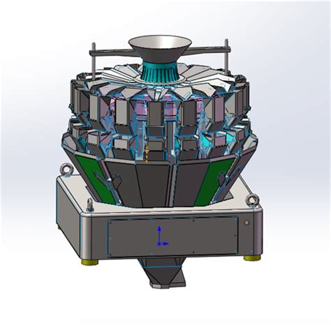 JW A16S21 00小十六斗组合秤总装3D模型下载 三维模型 SolidWorks模型 制造云 产品模型
