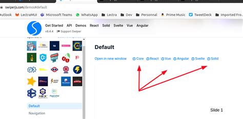 In Docsdemos Links To Codesandbox Are Brokenwrong · Issue 272 · Nolimits4webswiper Website