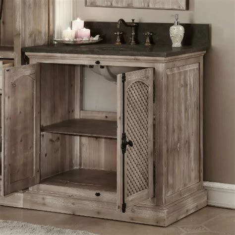 Clemmie 37 Single Bathroom Vanity With Stone Top With Mirror Single