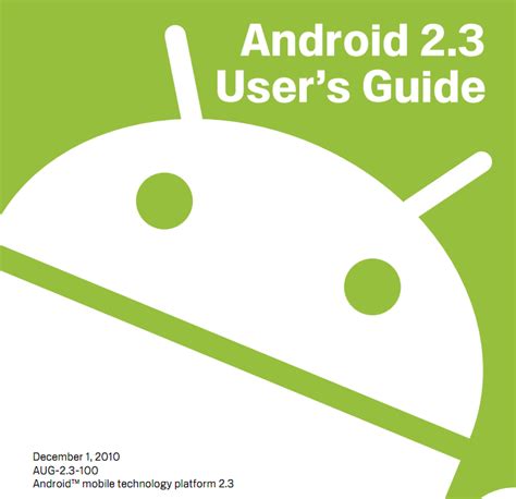 Android 23 User Guide Now Online For Your Viewing Pleasure Shows New