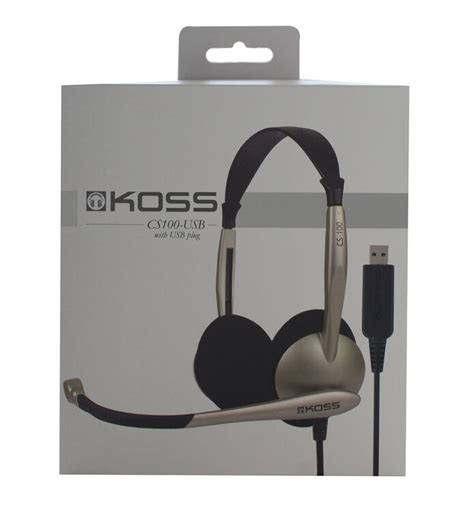 Koss Headphone Cs100 Usb On Ear Mic Gold Black Toys R Us Canada