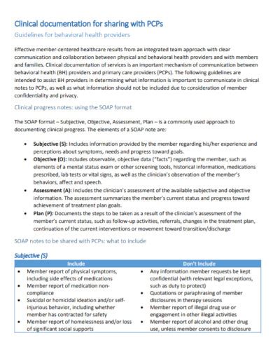 10 Clinical Soap Note Examples To Download