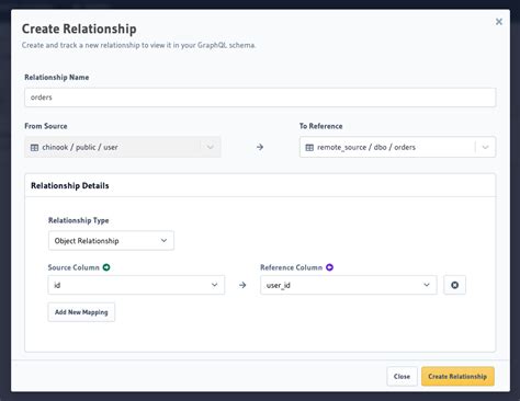 ms sql server database to remote database relationships hasura