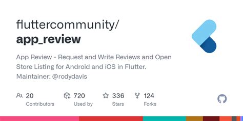 Github Fluttercommunityappreview App Review Request And Write Reviews And Open Store