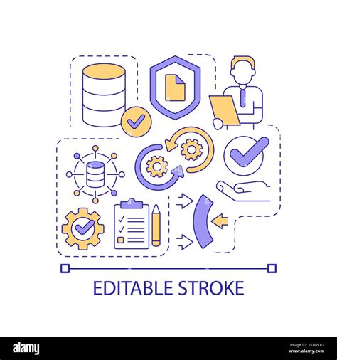 Database Management Concept Icon Stock Vector Image And Art Alamy