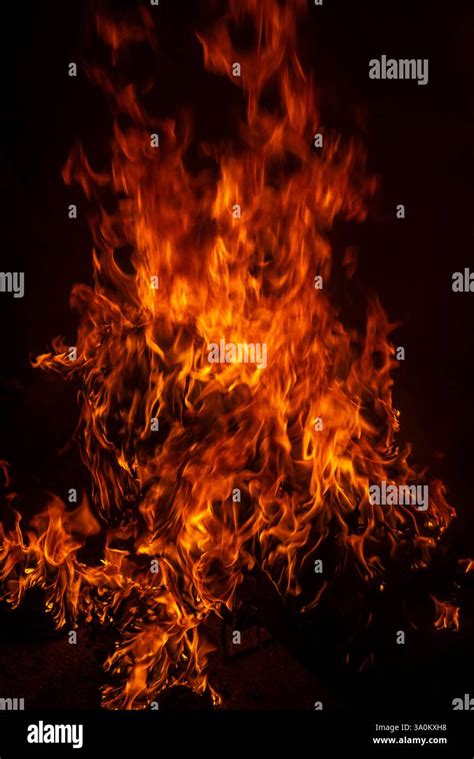Fire Flames On Black Background Fire Sparks Background Abstract Dark Fire Flames Background
