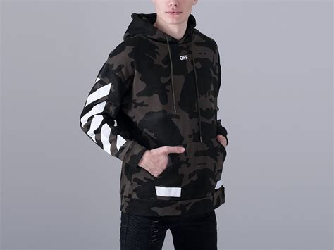 Худи OFF-WHITE цвет Камуфляж купить по цене 2990 рублей в интернет ...