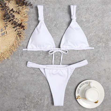 Wholesale Womens Solid Color 2 Piece Set Bikinis Nihaojewelry