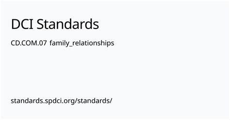 Cd Com 07 Relationship Type Dci Standards