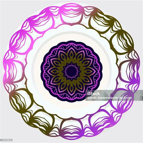 만다라 패턴 요가 카드 템플릿 명함 피트니스 센터 명상 클래스 벡터 일러스트레이션 0명에 대한 스톡 벡터 아트 및 기타 이미지 0명 개념 꽃 식물 Istock