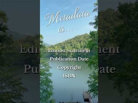 What Is Metadata Book Making How To Find Out Relaxing Moments