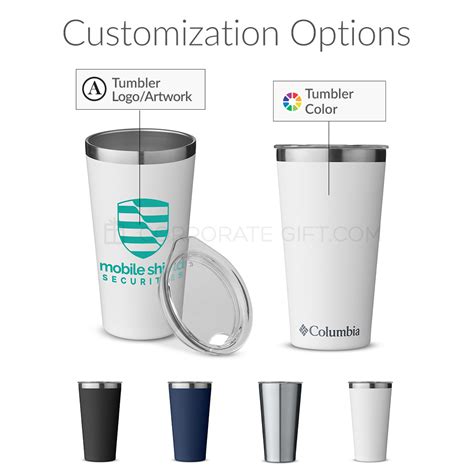 College Tumbler Campus Colors Stainless Steel Double Walled Vacuum