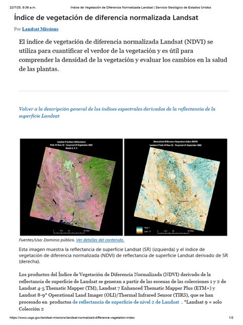 Ndvi Landsat Pdf