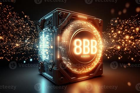 Futuristic Big Data Visualization Concept Visual Information