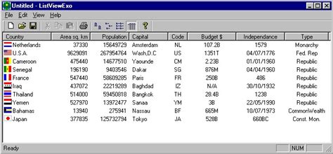 FunctionX Visual C ListView On SDI