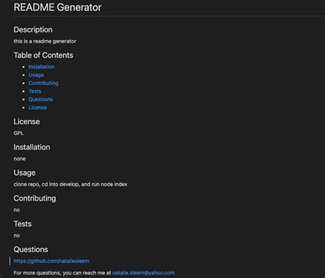 Github Nataliesleemreadme Generator