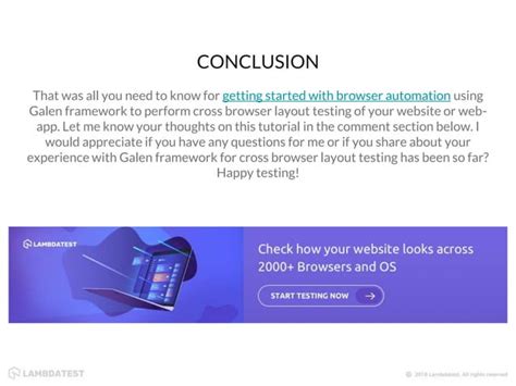 using galen framework for automated cross browser layout testing ppt