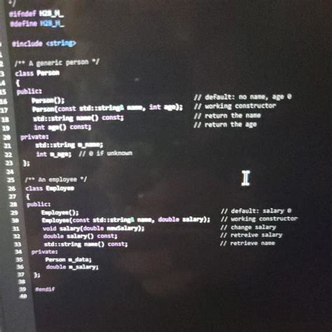 Solved Employees Are People Too Lass Data Members Can Be Chegg