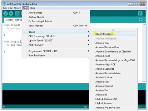 Programación Esp8266 12e Utilizando Softwareide De Arduino Paso 5 Donde Se Encuentra El
