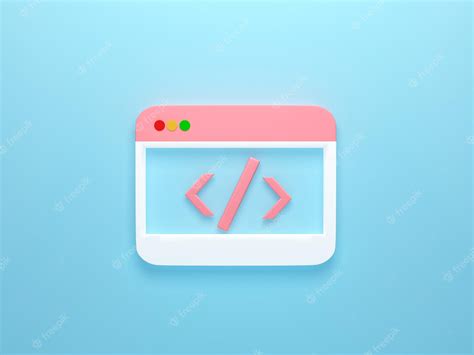 Premium Photo 3d Rendering 3d Illustration Website Coding Icon Cartoon Minimal Style