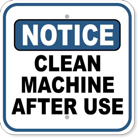 Keep Work Area Clean Sign Custom Signs