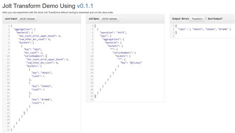 What Kind Of Json Jolt Spec To Get Key Value Output Where Key Is A Data