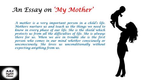 Essay On My Mother Youtube