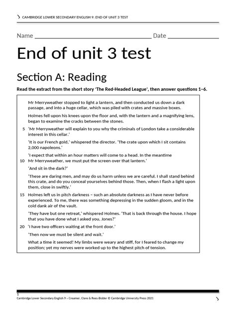 Ls English 9 Unit 3 Test Pdf
