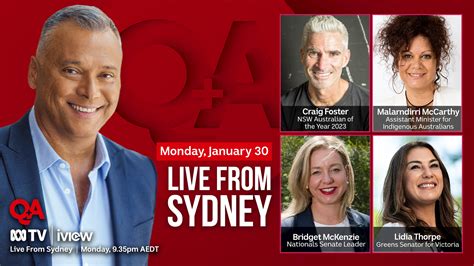 Qanda On Twitter Qanda Returns Next Monday January 30 If Youre In Sydney And Would Like To