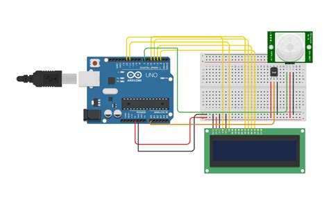Circuit Design Fever Detector Tinkercad