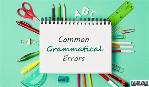 Common Grammatical Errors To Look Out For In Your Essay