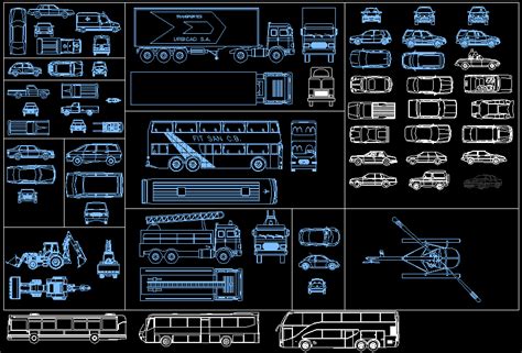 2d Vehicles Cad Blocks Are Provided In This Drawing Download Now