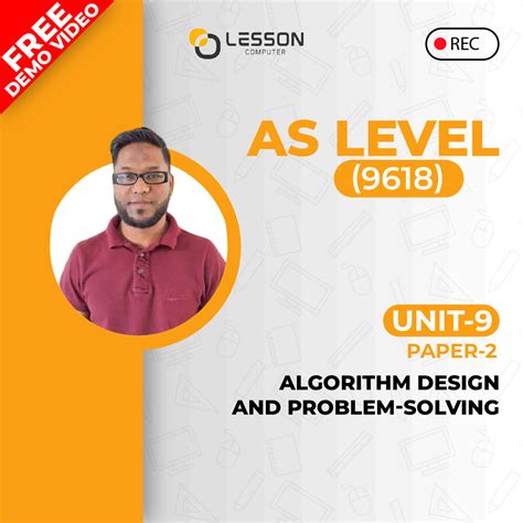 Unit 9 Algorithm Design And Problem Solving Lesson Computer