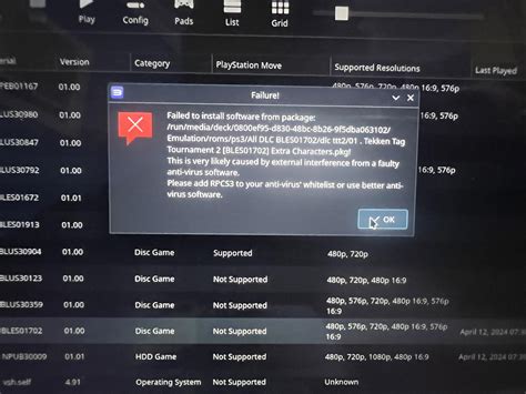 RPCS Failure To Install Software From Package B C Of AV On Steam Deck R Ps Hacks